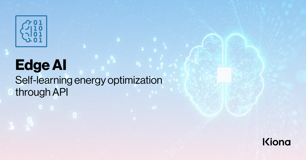 Edge AI | Self-learning energy optimization through API