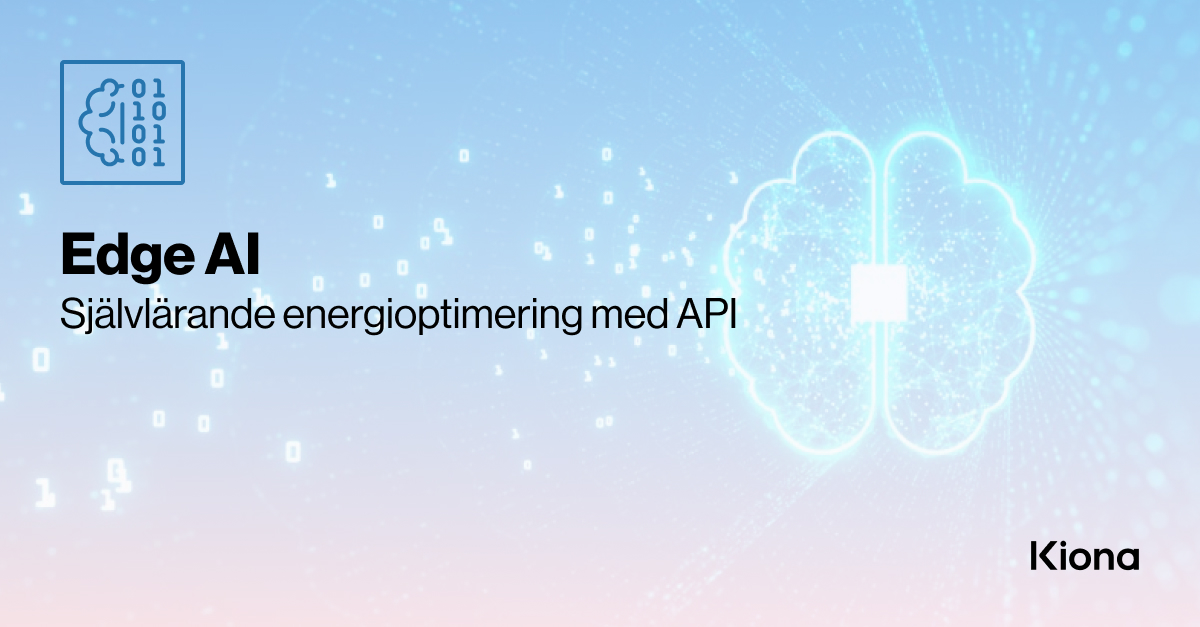 Edge AI | Självlärande energioptimering med API