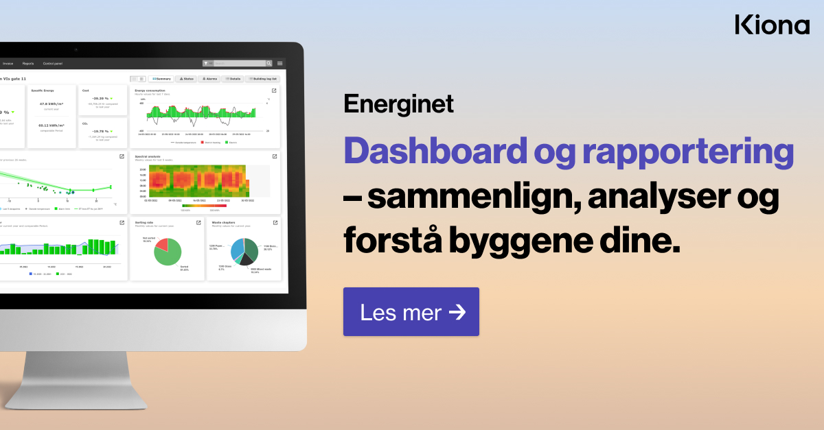 Dashboard og rapportering - Energinet EMS - Kiona